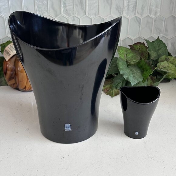 Umbra | Other | Umbra Karim Rashid Design Curvino Waste Can Mini Matte Black Plastic Cup | Poshmark